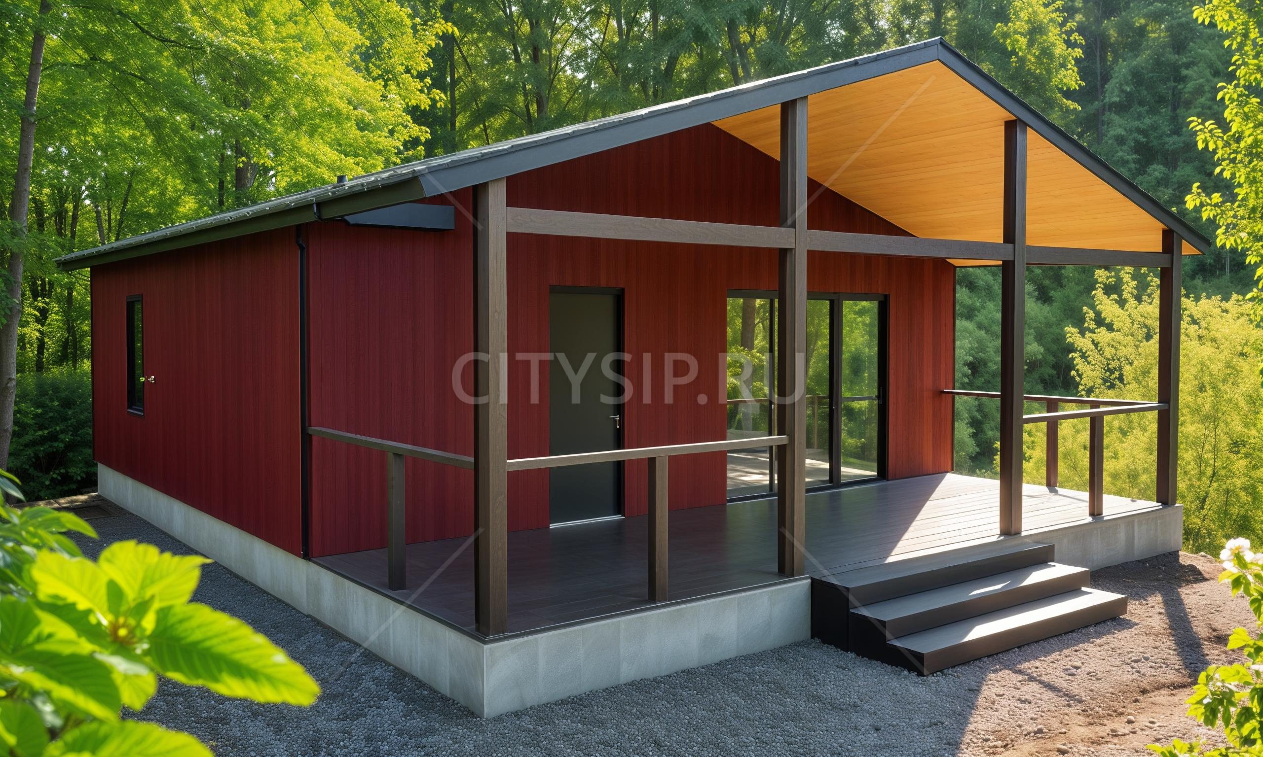 Проект дома из СИП-панелей П-42-6 83 м² — цена от 1 690 000₽ | СитиСип